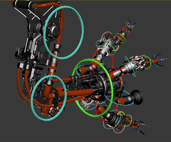 ArtStation - Assembly Robot Rigged 3D Model | Resources