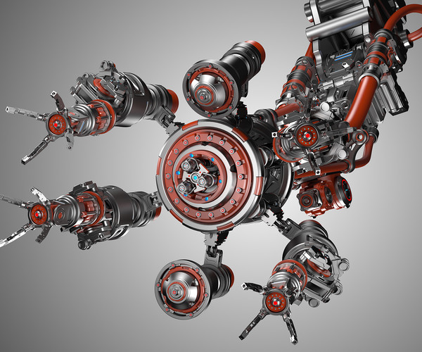 ArtStation - Assembly Robot Rigged 3D Model | Resources
