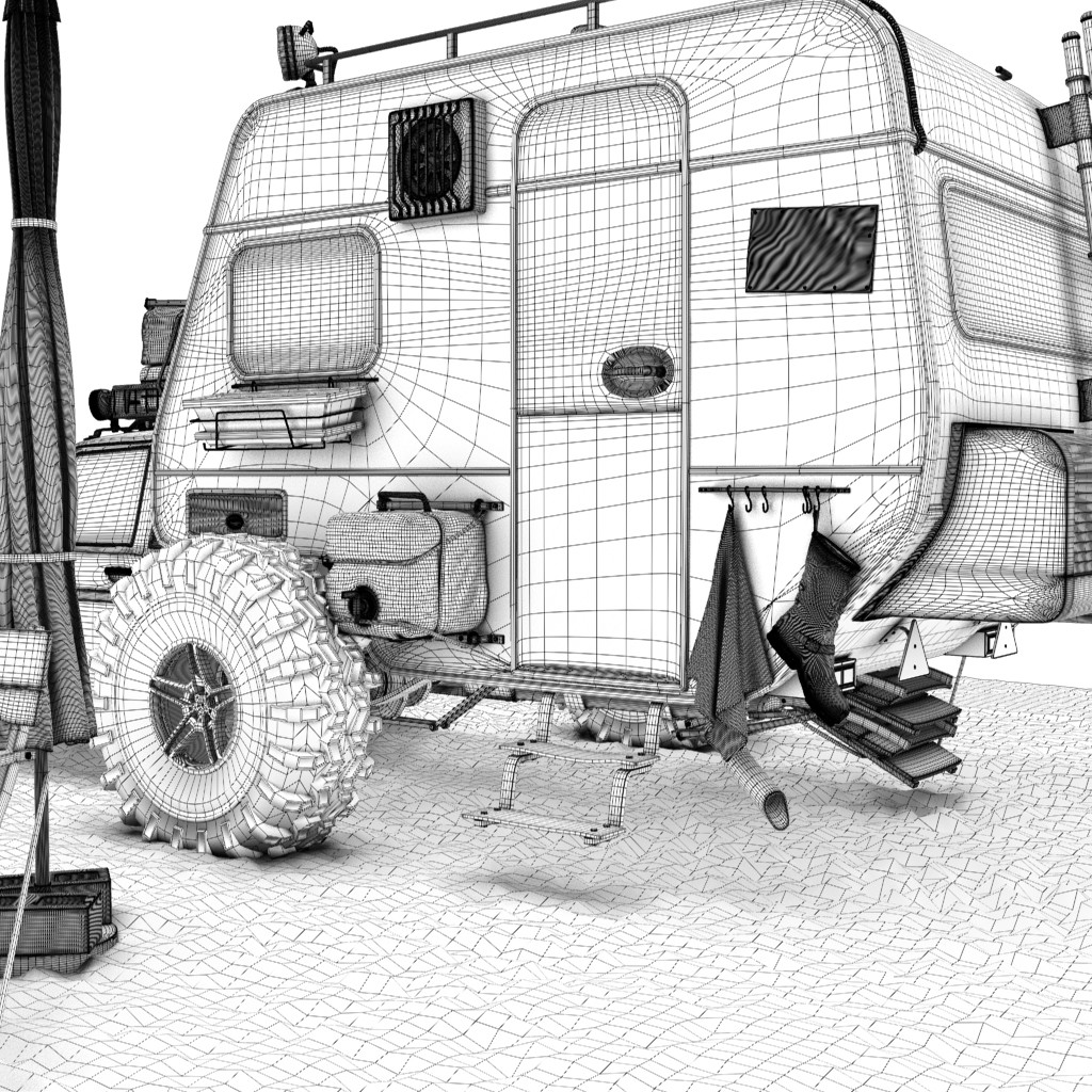 ArtStation - Post Apocalyptic Caravan Truck | Resources