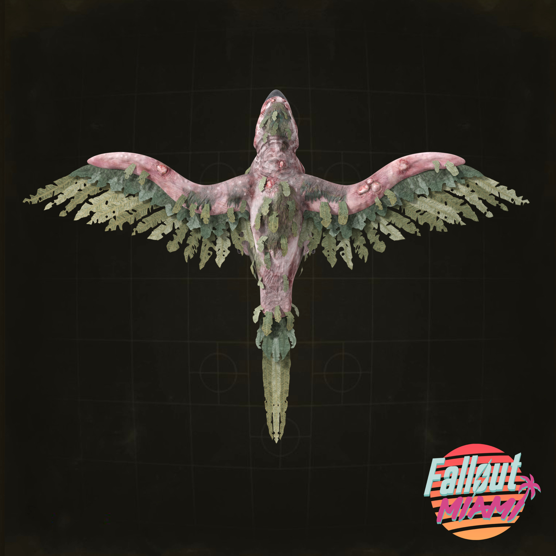 ArtStation - Green Bird Monster | Game Assets