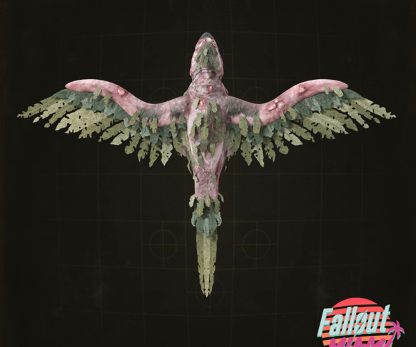 ArtStation - Green Bird Monster | Game Assets