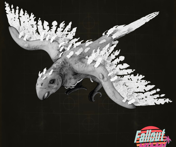 ArtStation - Green Bird Monster | Game Assets