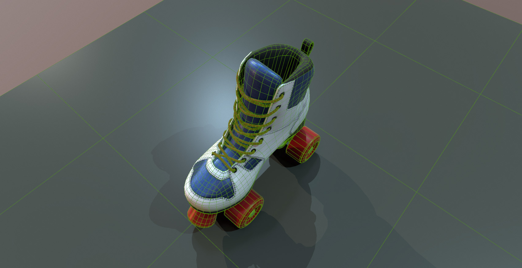 ArtStation - Retro roller skate - game model | Game Assets