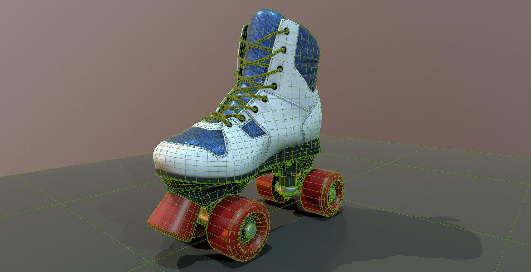 ArtStation - Retro roller skate - game model | Game Assets