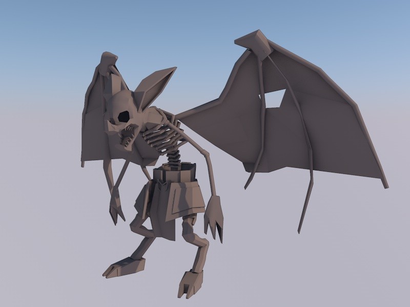 ArtStation - low poly bat 3d model | Resources