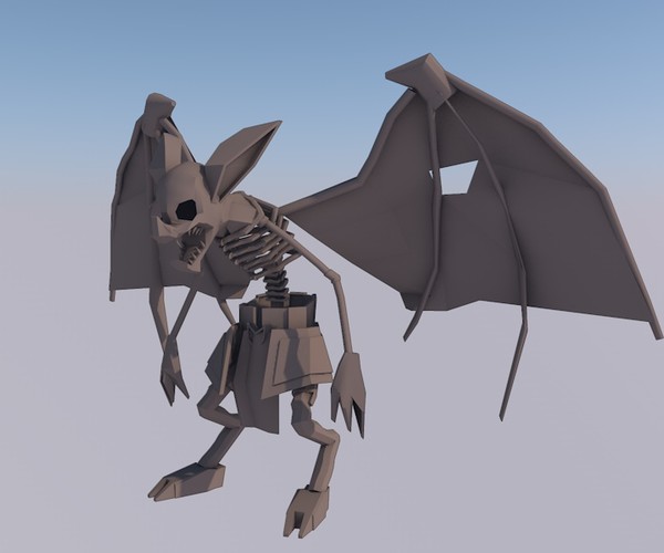 ArtStation - low poly bat 3d model | Resources