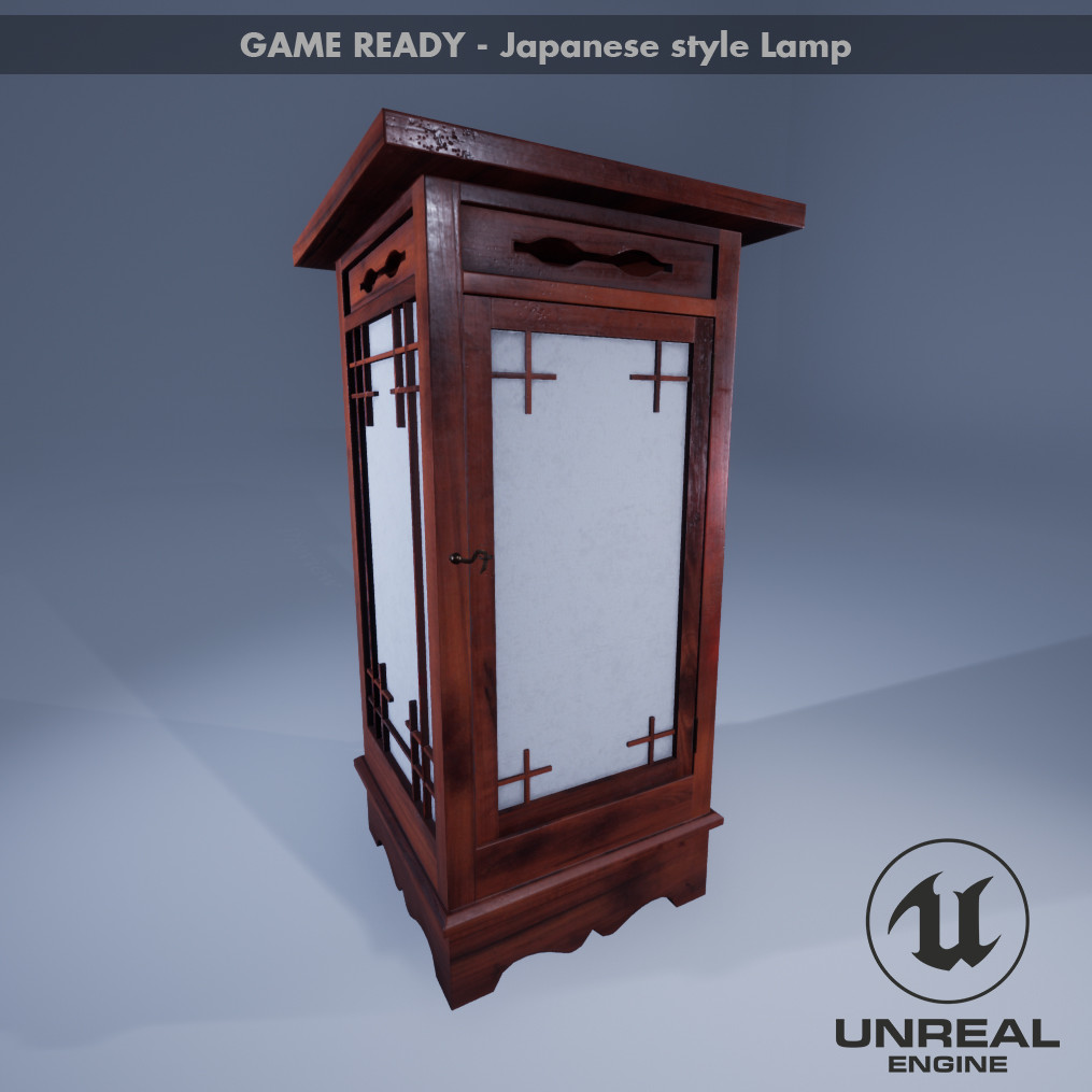 ArtStation - Japanese Lamp | Game Assets