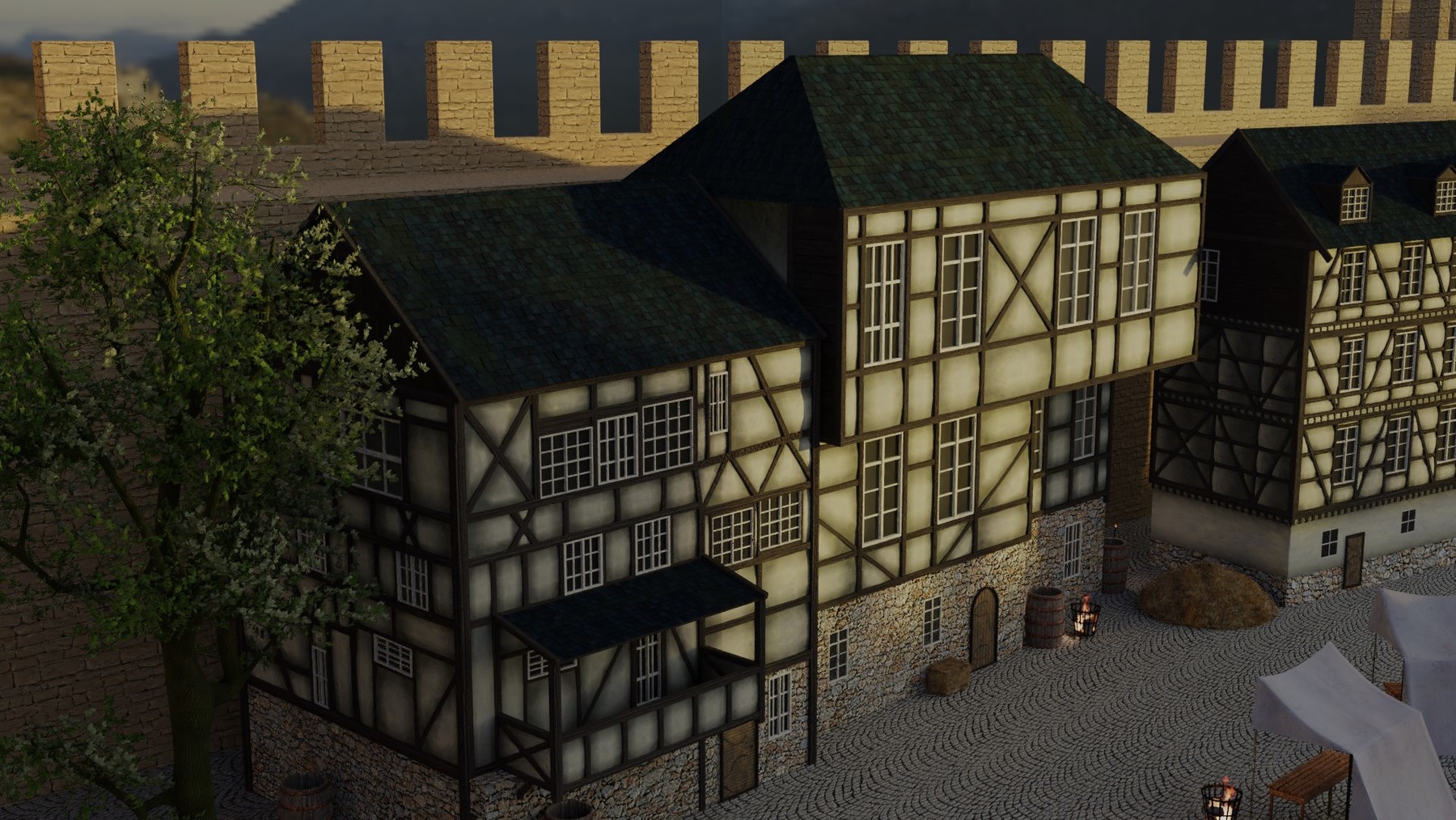 ArtStation - Half-Timbering houses 1,2,3 | Game Assets
