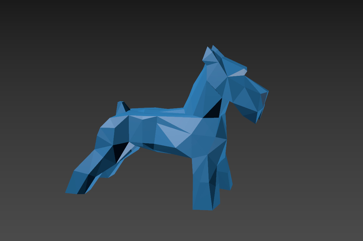 ArtStation - Low Poly Scottish Terrier for 3D Printing | Resources