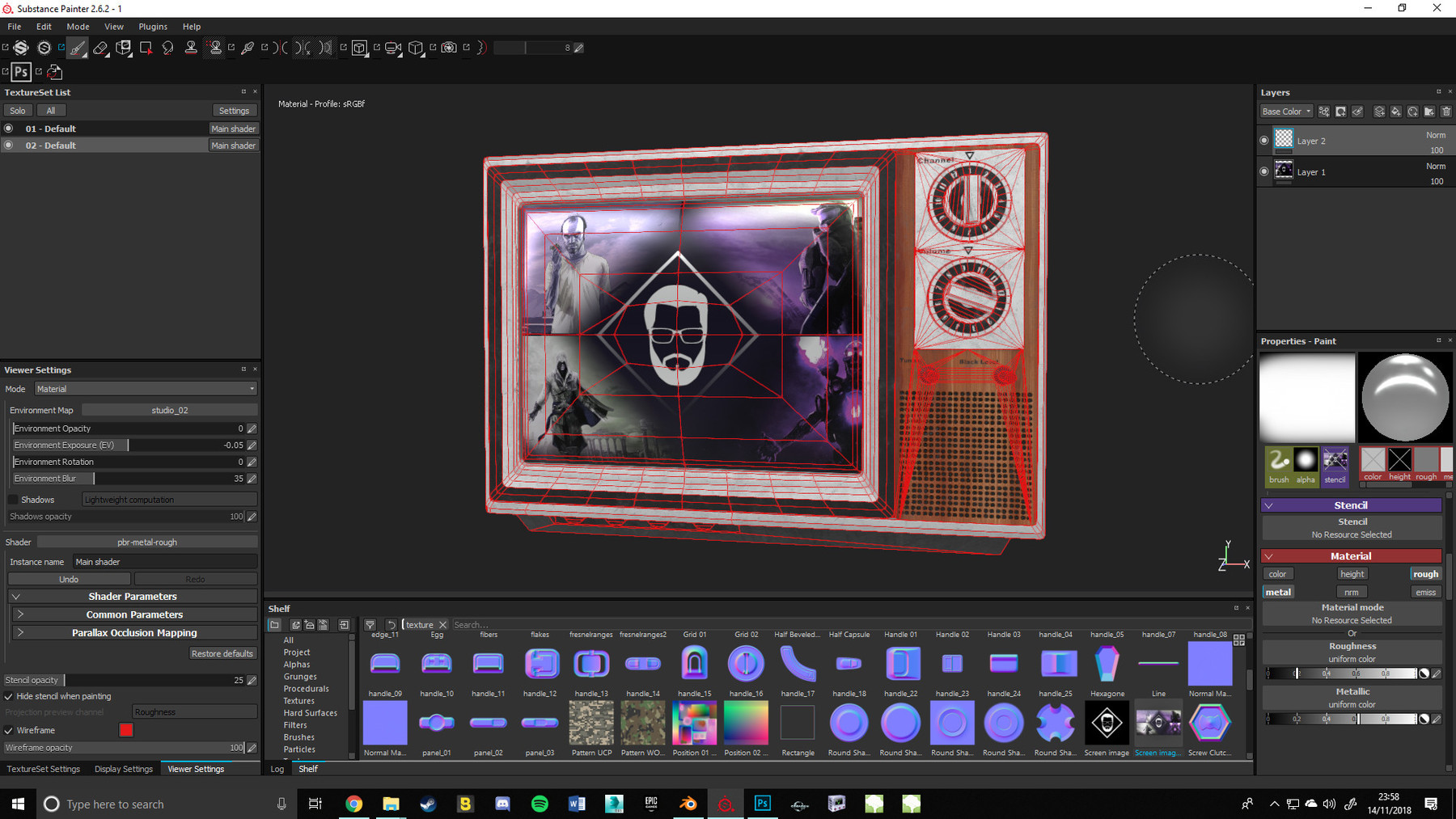 ArtStation - CRT TV - Game Ready Asset | Resources