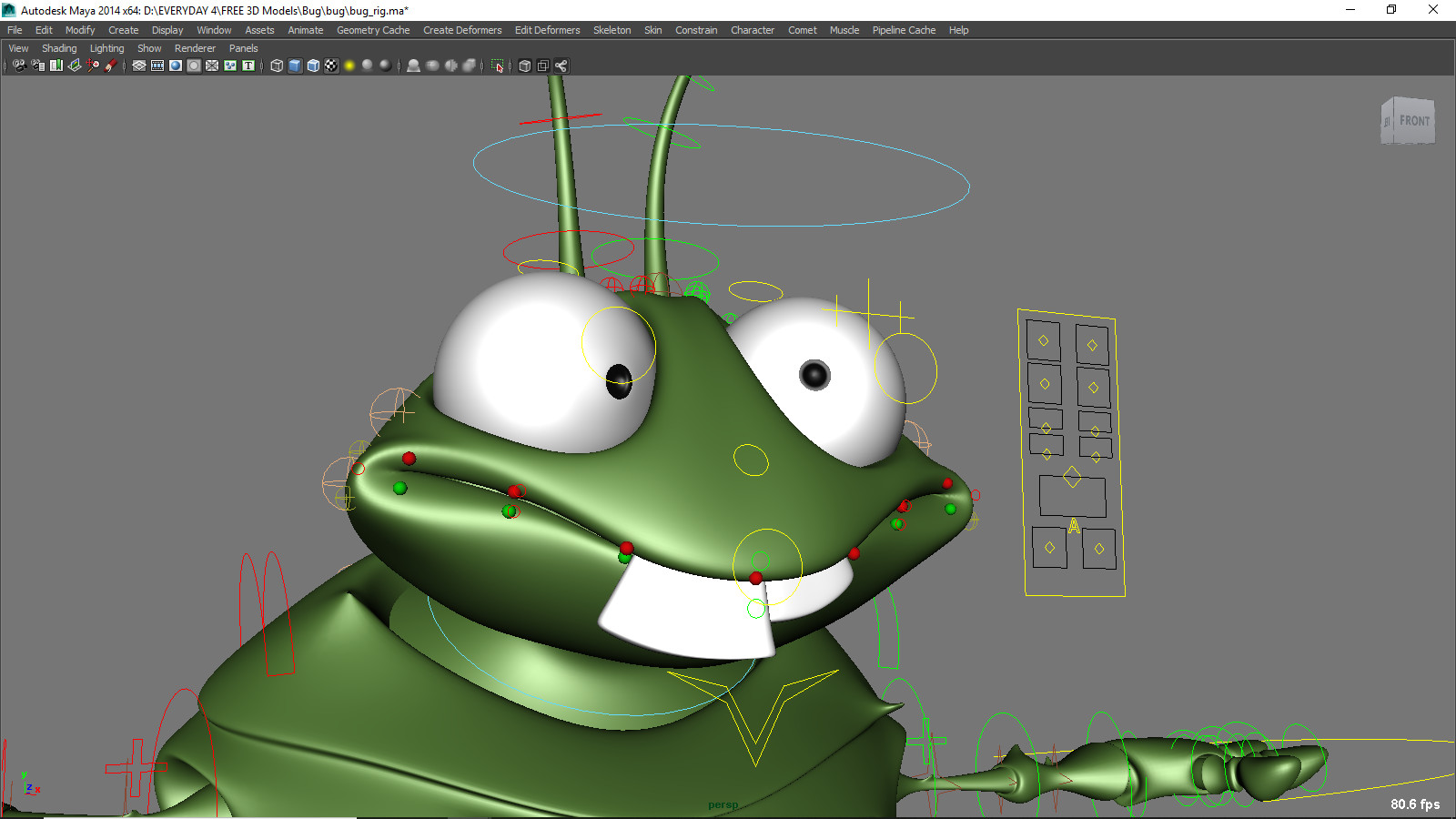 ArtStation - Cartoon Bug Maya Rig | Resources