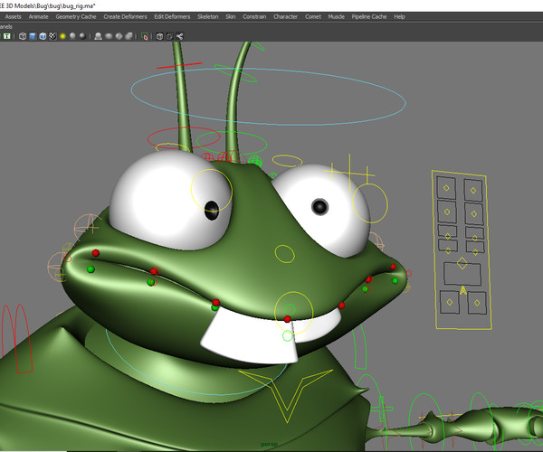 ArtStation - Cartoon Bug Maya Rig | Resources