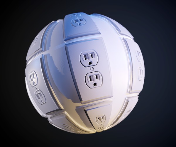 ArtStation - Electrical Wall Outlet Seamless PBR Texture | Game Assets