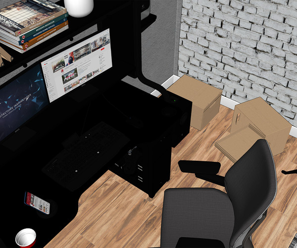 ArtStation - Gaming Room 3D Model | Resources