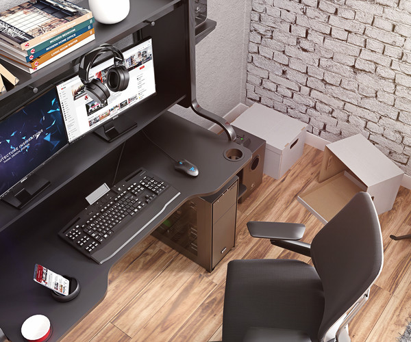 ArtStation - Gaming Room 3D Model | Resources