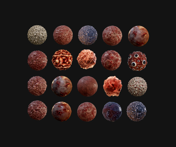 ArtStation - 20 Bloody Gore Horror Seamless PBR Textures | Game Assets