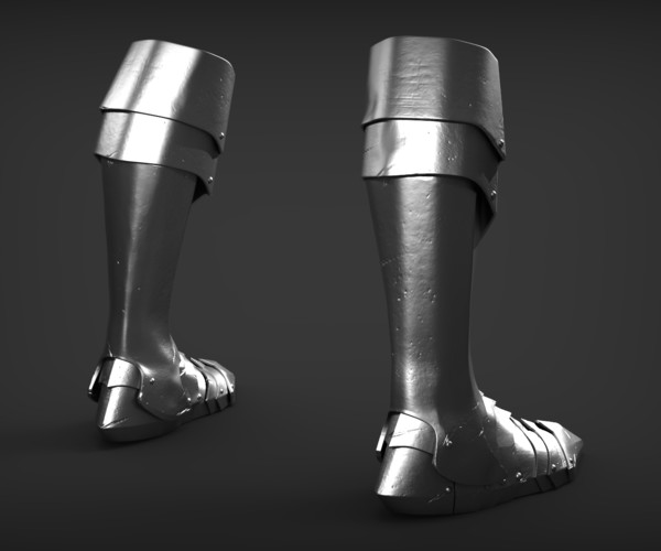 ArtStation - Set of Armored Footwear | Resources