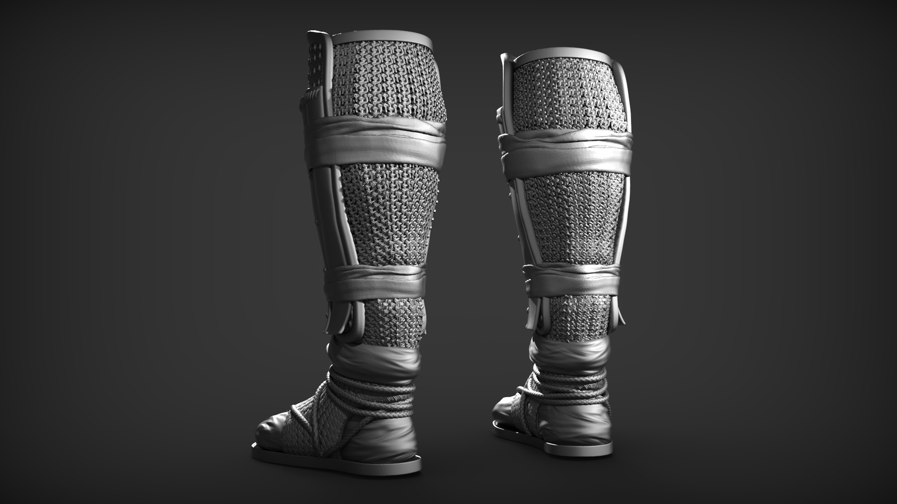 ArtStation - Set of Armored Footwear | Resources