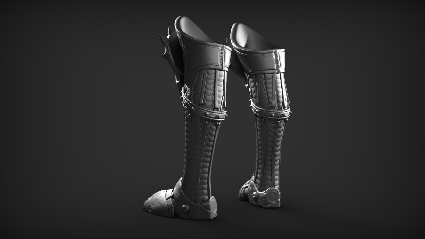 ArtStation - Set of Armored Footwear | Resources