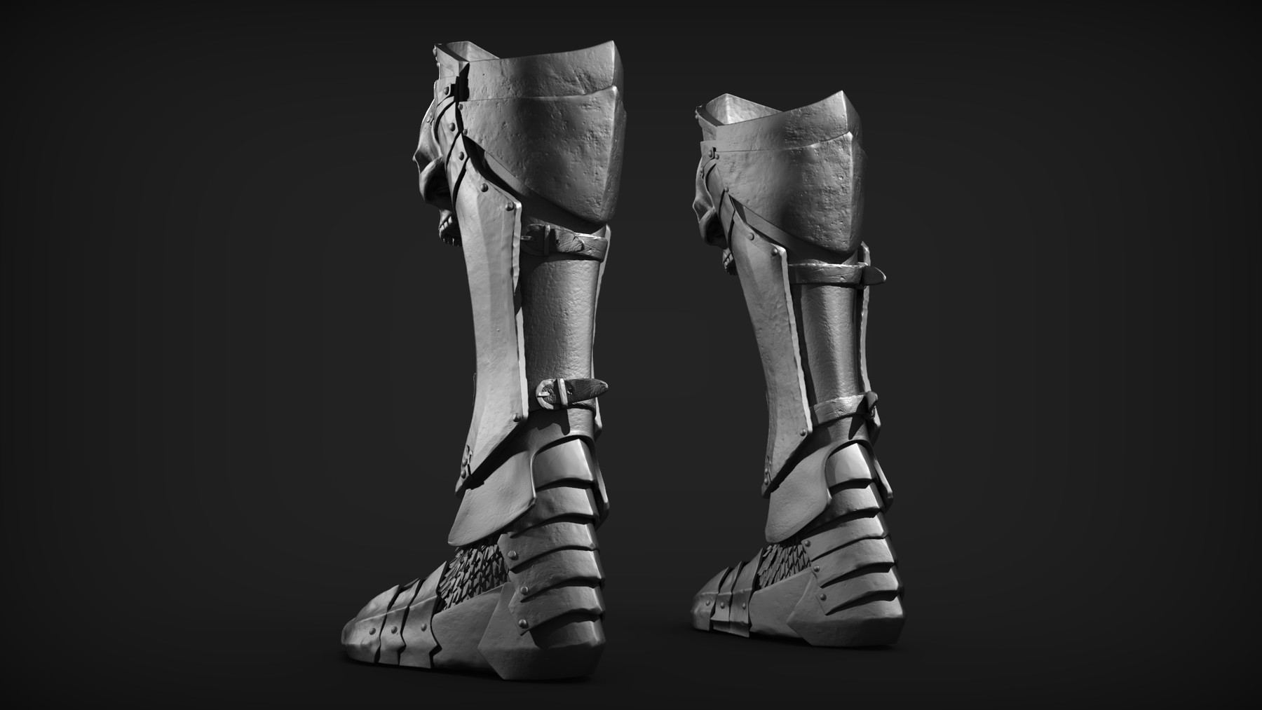 ArtStation - Set of Armored Footwear | Resources