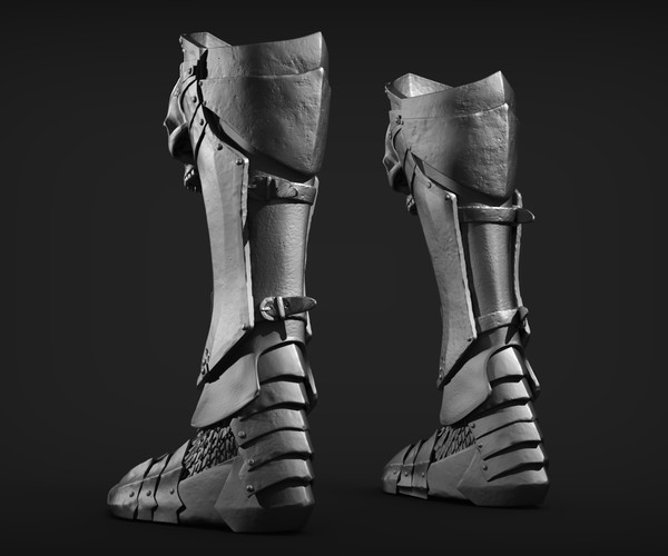 ArtStation - Set of Armored Footwear | Resources