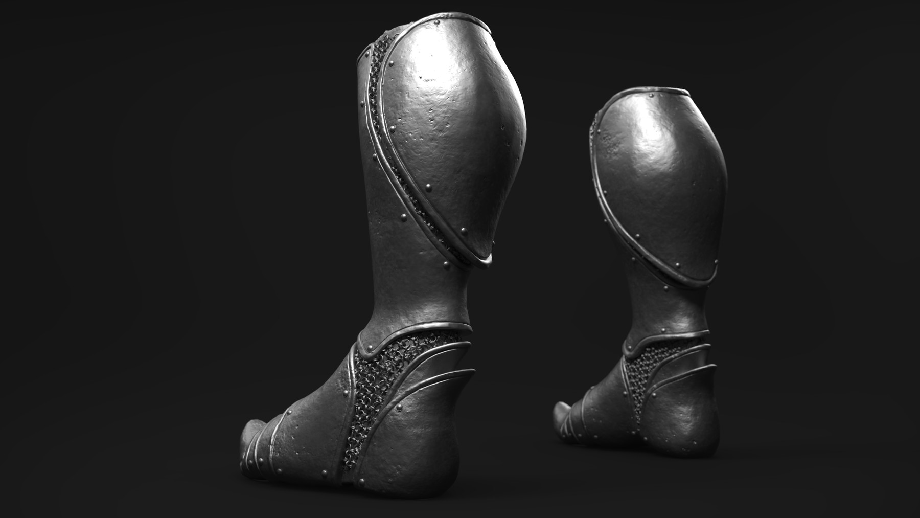ArtStation - Set of Armored Footwear | Resources