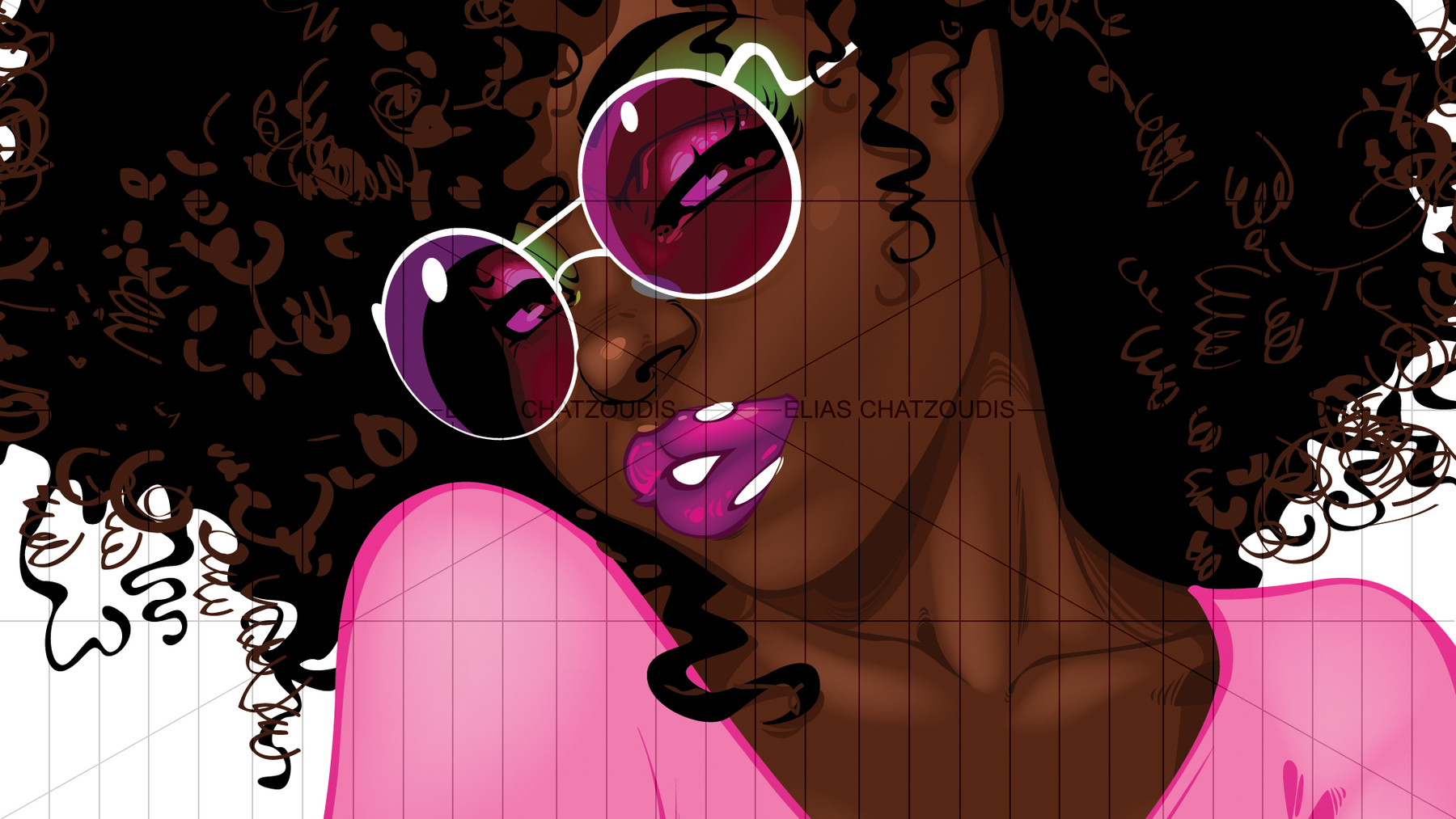 ArtStation - Pink Sweet Chocolate(Vector) | Artworks
