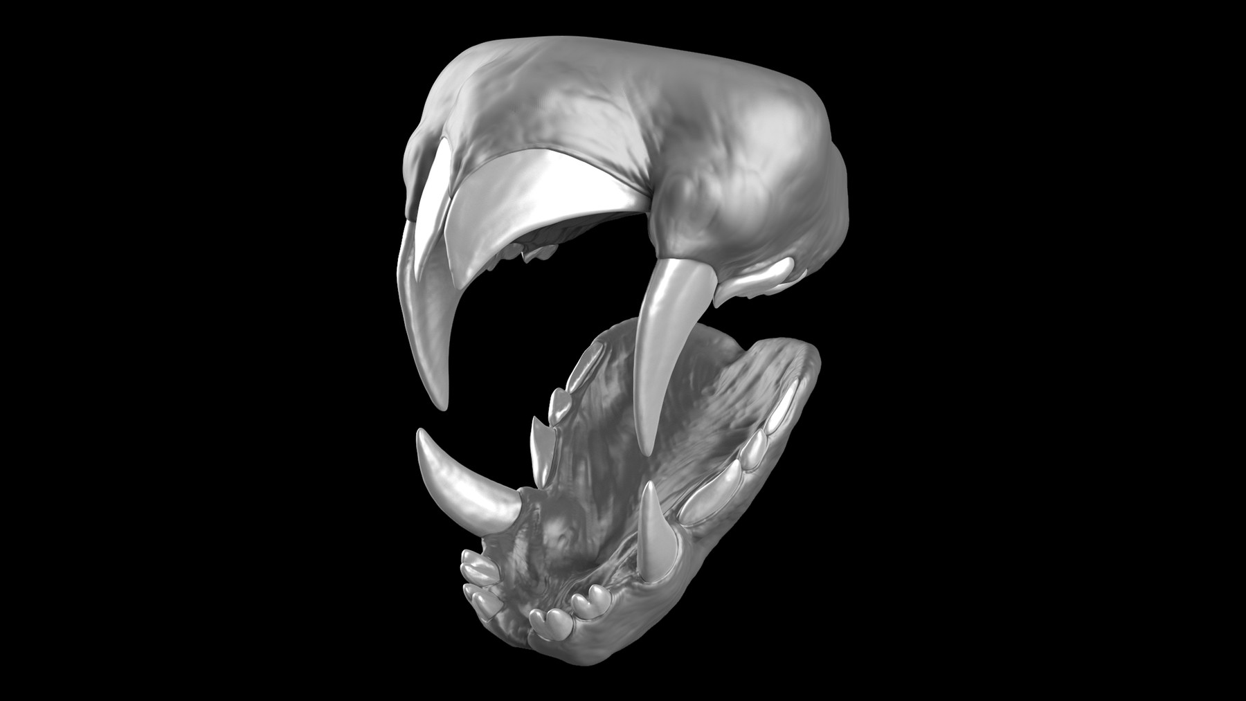 ArtStation - CREATURE KITS: Vampire Bat Teeth & Gums - High Poly OBJ ...