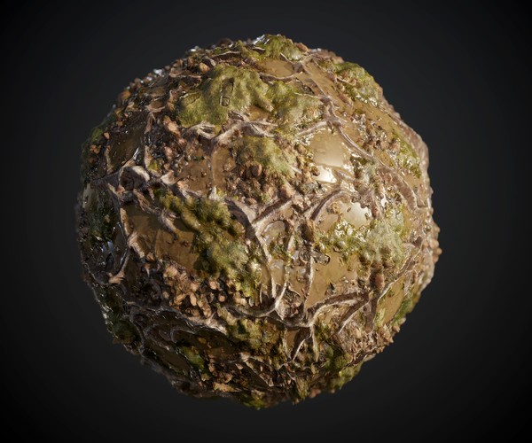 ArtStation - Forrest Ground Roots Swamp Seamless PBR Texture | Game Assets