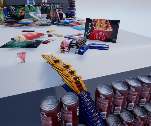 ArtStation - Snacks, Food, Softdrinks, Candy - Also for VR & Mobile ...