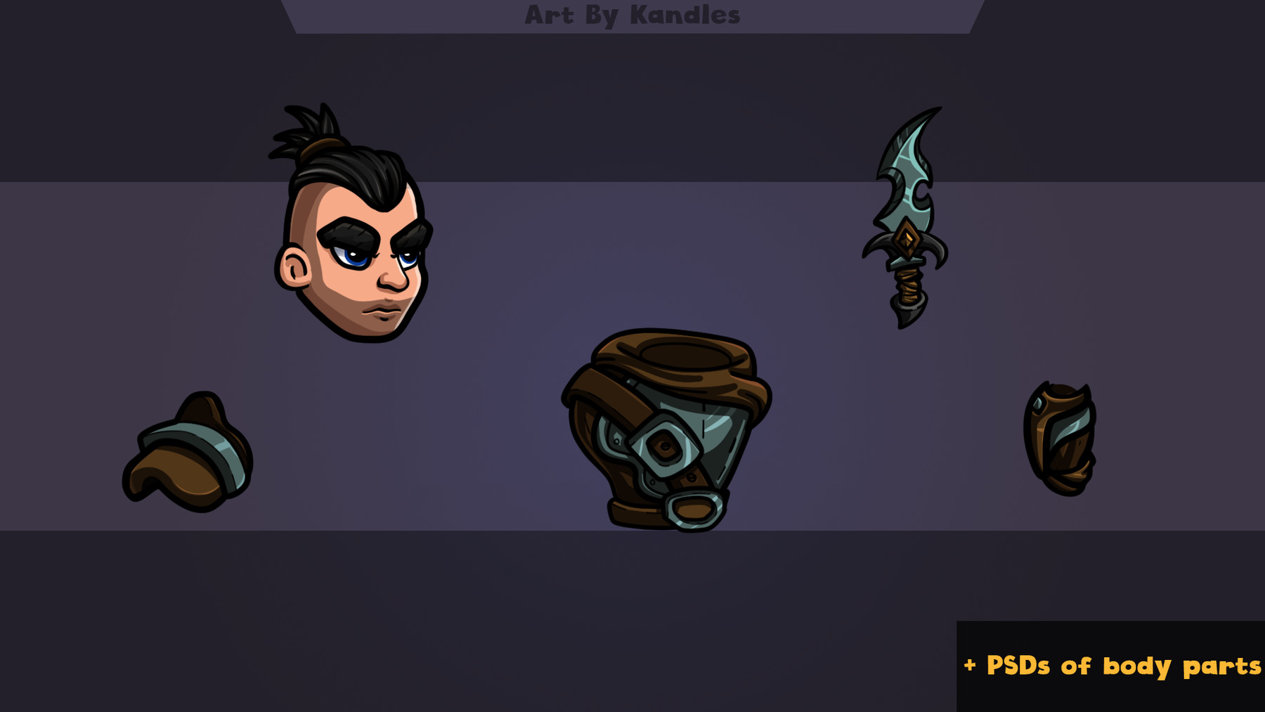 ArtStation - 2D Fantasy Human Rogue | Game Assets