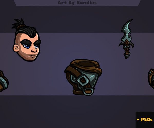 ArtStation - 2D Fantasy Human Rogue | Game Assets