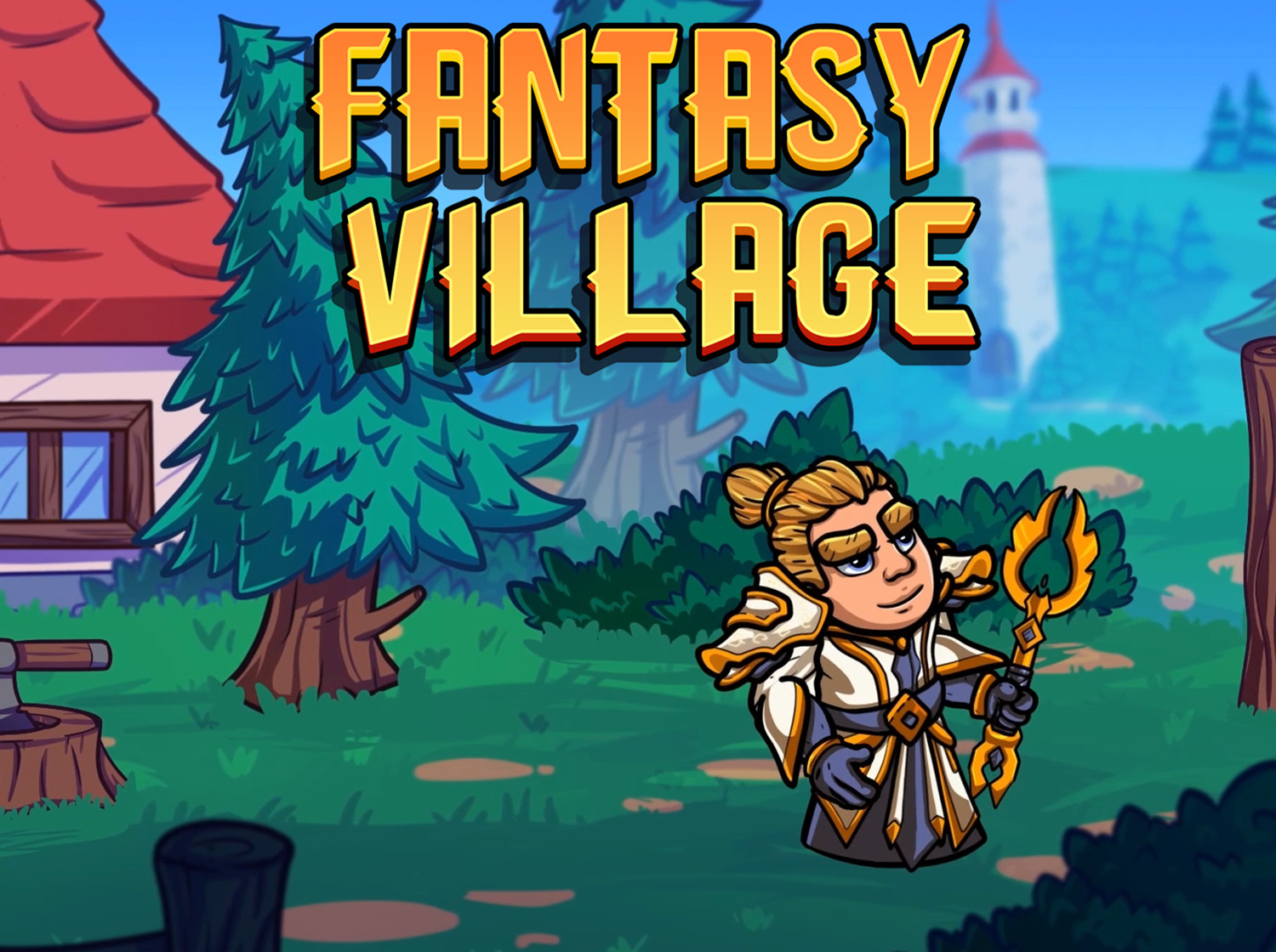 ArtStation - 2D Fantasy Village Background | Game Assets