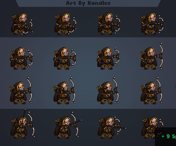 ArtStation - 2D Fantasy Skeleton Villains | Game Assets