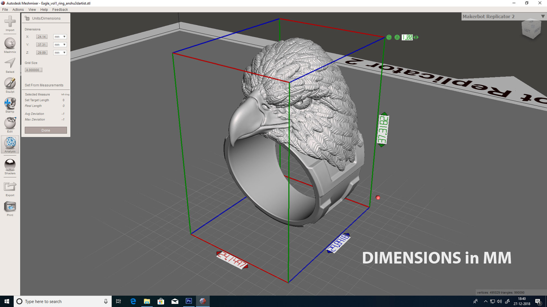 ArtStation - Eagle vol1 ring 3D print model | Resources