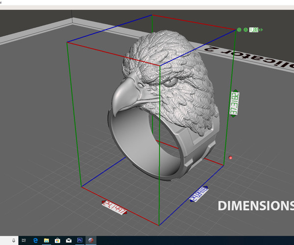 ArtStation - Eagle vol1 ring 3D print model | Resources