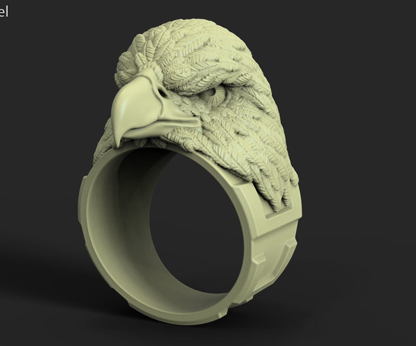 ArtStation - Eagle vol1 ring 3D print model | Resources