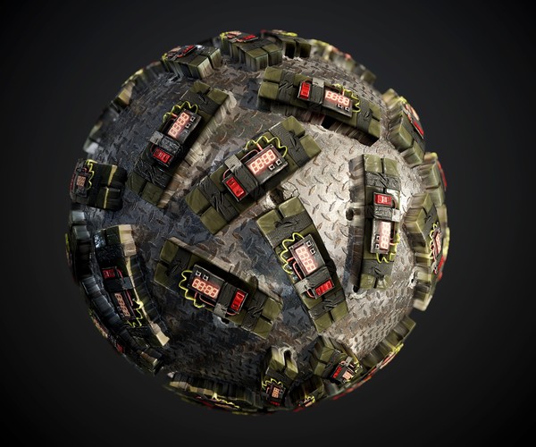 ArtStation - C4 Bomb Metal Seamless PBR Texture | Game Assets