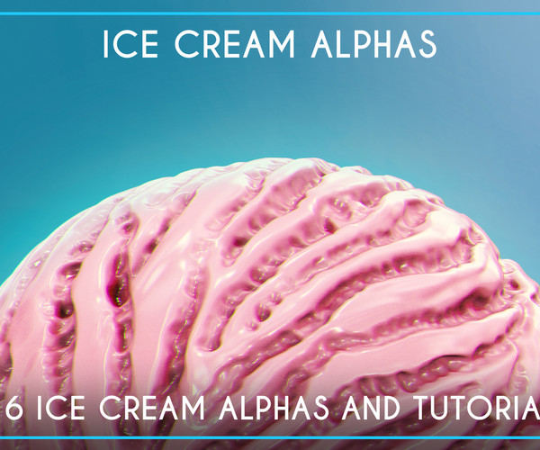 ArtStation - Ice Cream Alphas | Brushes