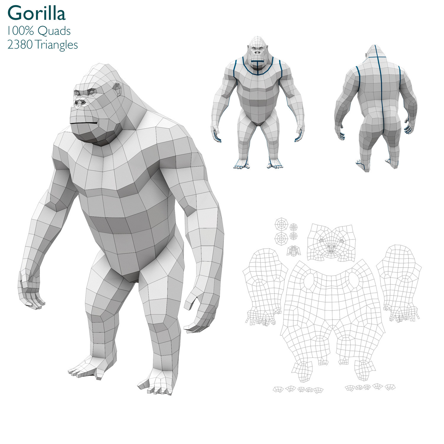 Base Mesh Store - Library of 60 Base Meshes