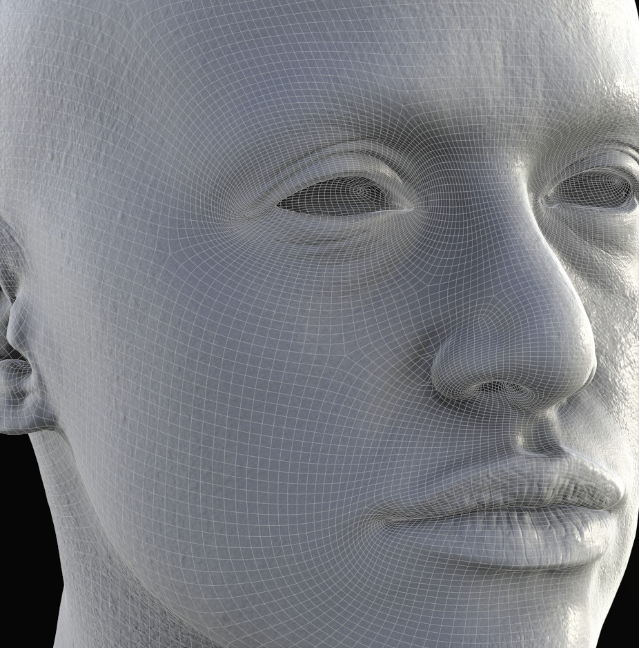 ArtStation - Josia Head Model - Cleaned up scan/retopo/UVs | Game Assets