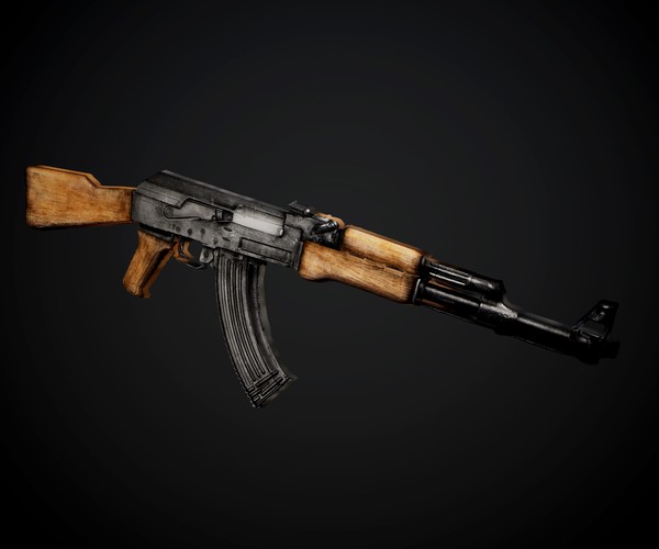 ArtStation - AK47 Gun with Alpha Map Seamless PBR Texture | Game Assets