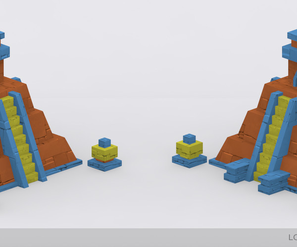 ArtStation - Mayan Pyramid Cartoon | Resources