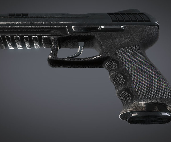 ArtStation - Stylized Hand Gun 3D Model | Resources