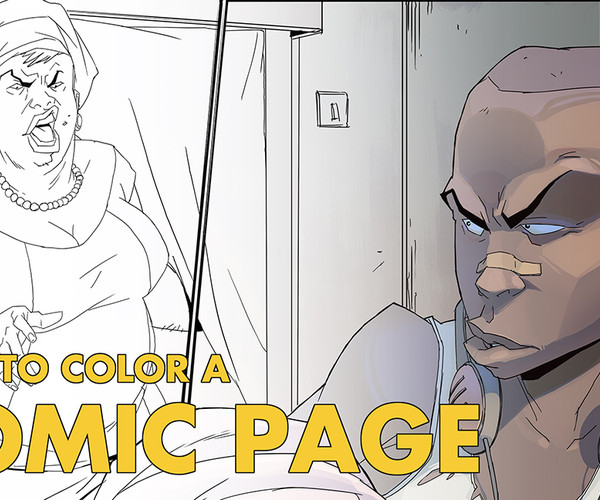 ArtStation - How to Color a Comic Page | Tutorials