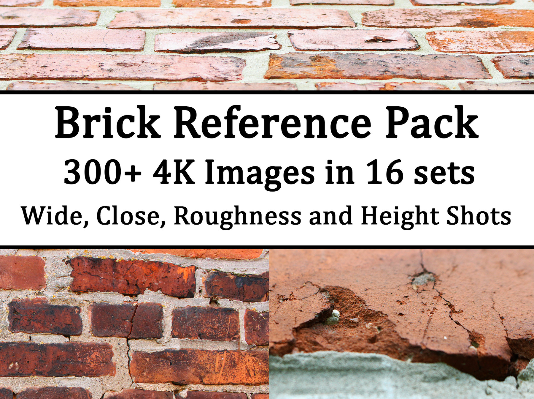 ArtStation - Bricks Bricks Bricks - 4K Texture Reference Pack | Resources