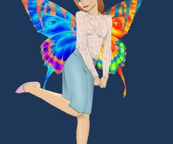 ArtStation - Butterfly Girl | Artworks