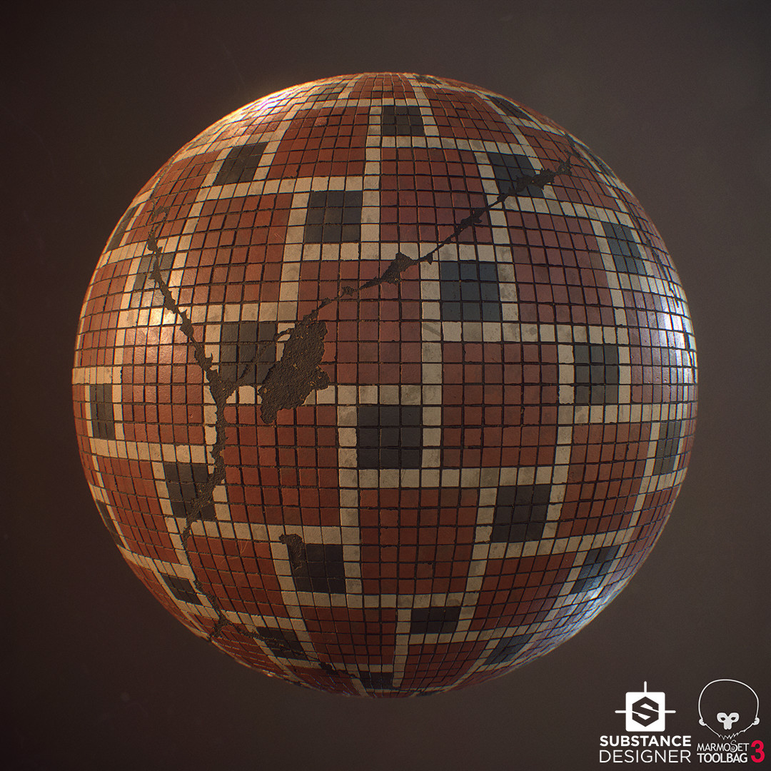 ArtStation - Terracotta Tiles - Substance Designer Material | Resources