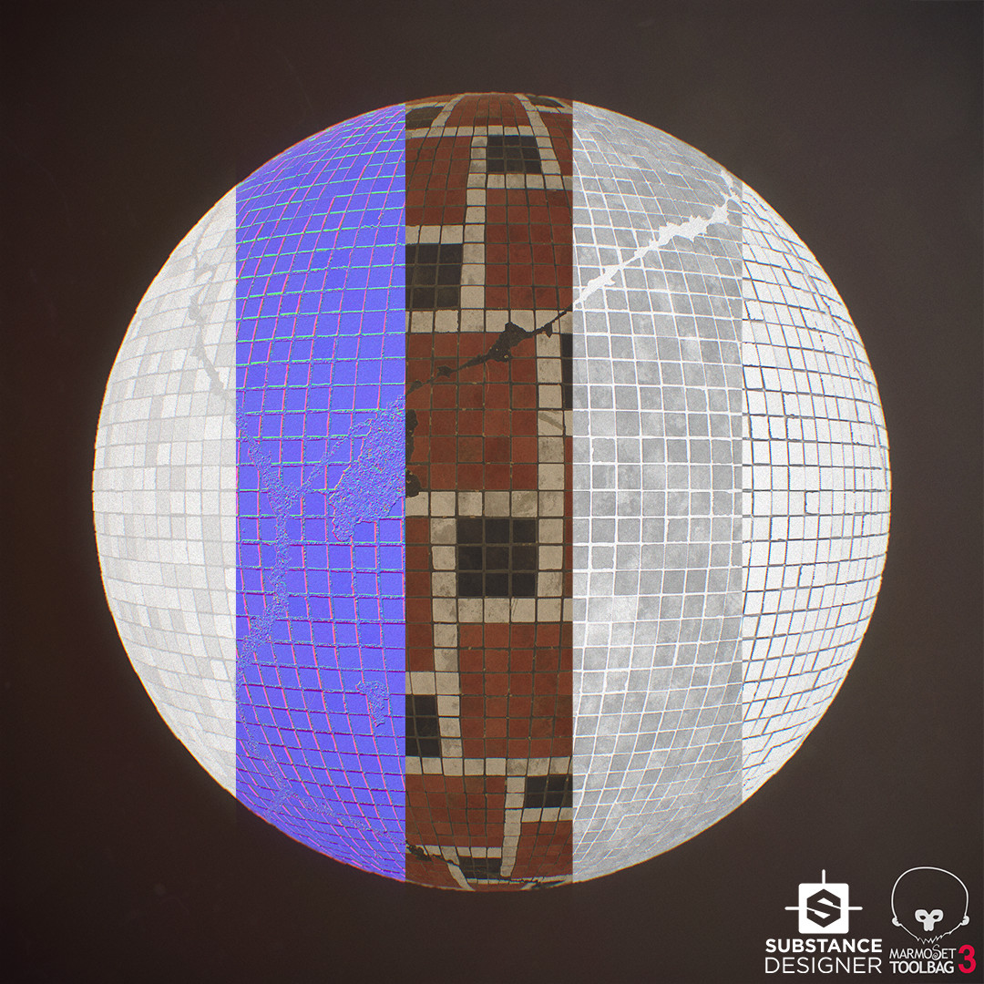 ArtStation - Terracotta Tiles - Substance Designer Material | Resources