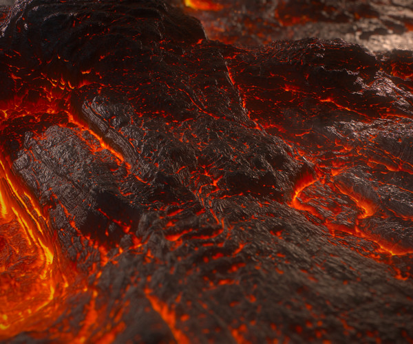ArtStation - Flowing Lava - Substance Designer Material | Resources